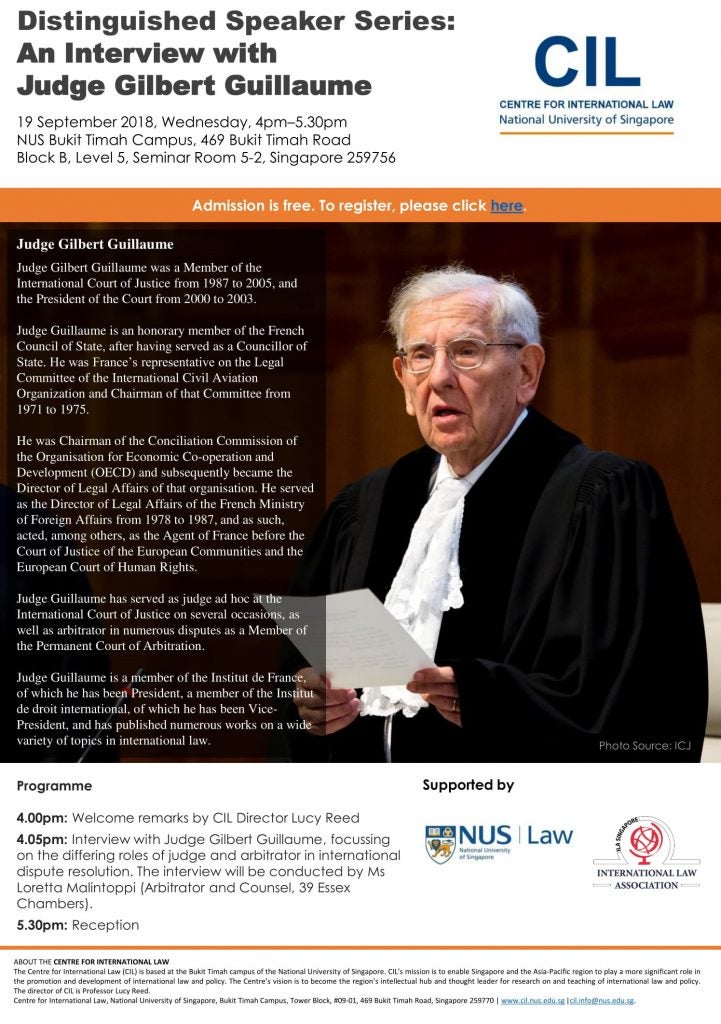 CIL Distinguished Speaker Series: An Interview with Judge Gilbert ...