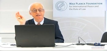 Professor Rüdiger Wolfrum on "Are international courts and tribunals ...