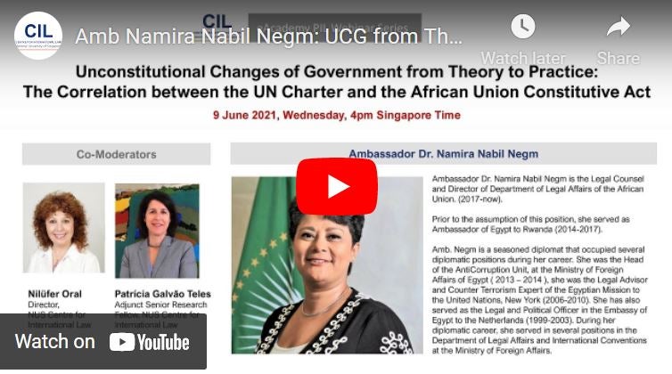 Ambassador Dr. Namira Nabil Negm - Centre for International Law