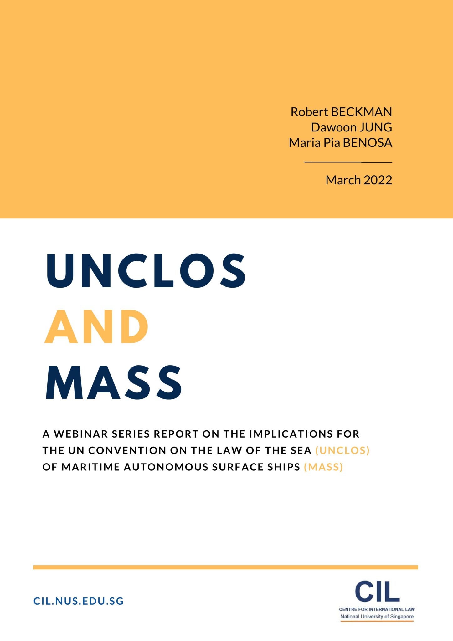 UNCLOS and MASS - Centre for International Law