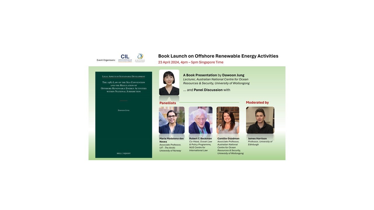 Book Launch on Offshore Renewable Energy Activities - Centre for ...