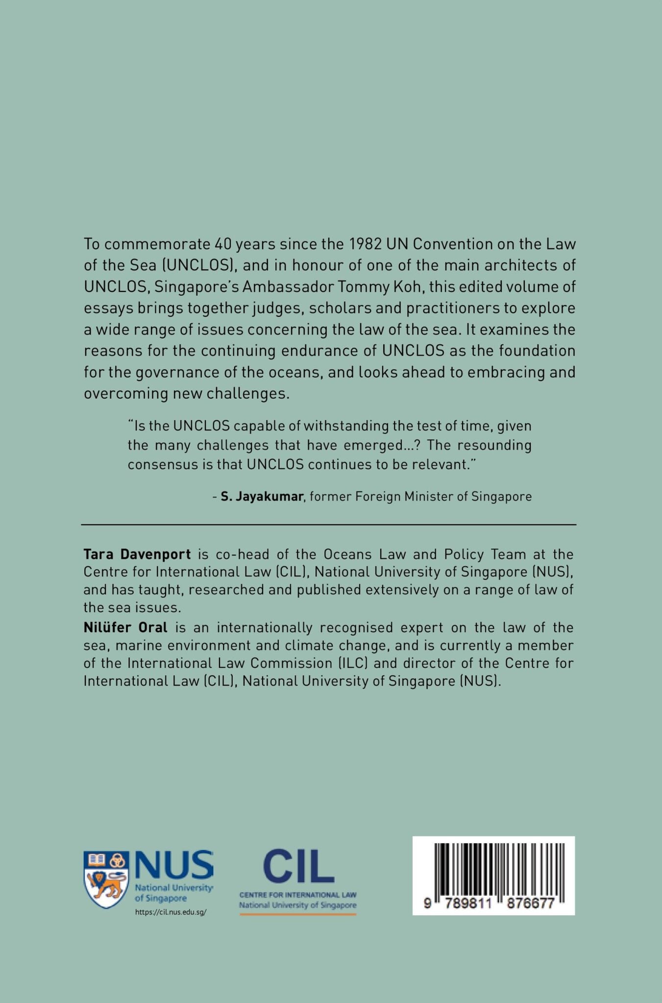 Tara Davenport and Nilufer Oral, UNCLOS at 40: Essays in Honour of ...