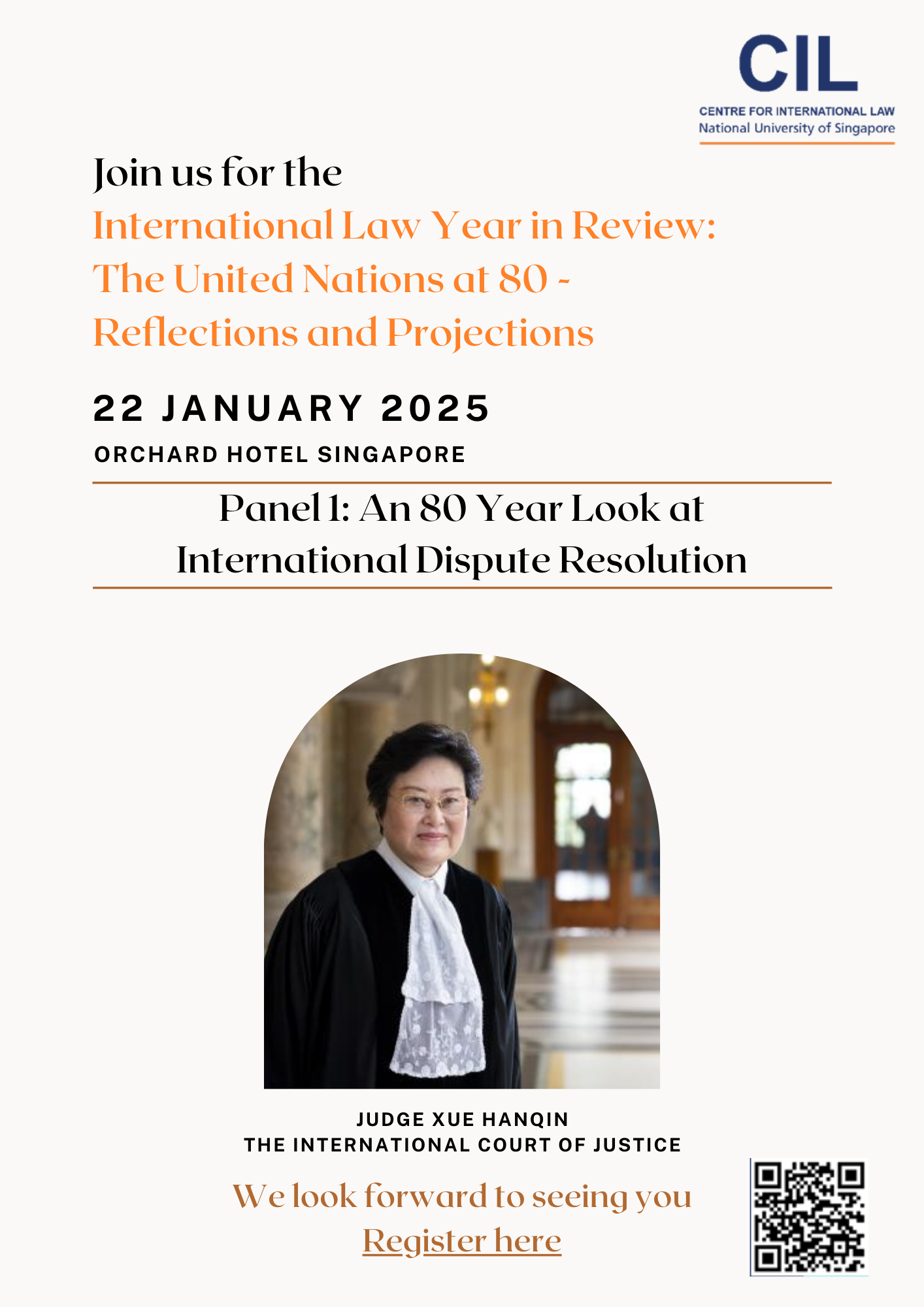 Panel 1 - Judge Xue - Centre for International Law